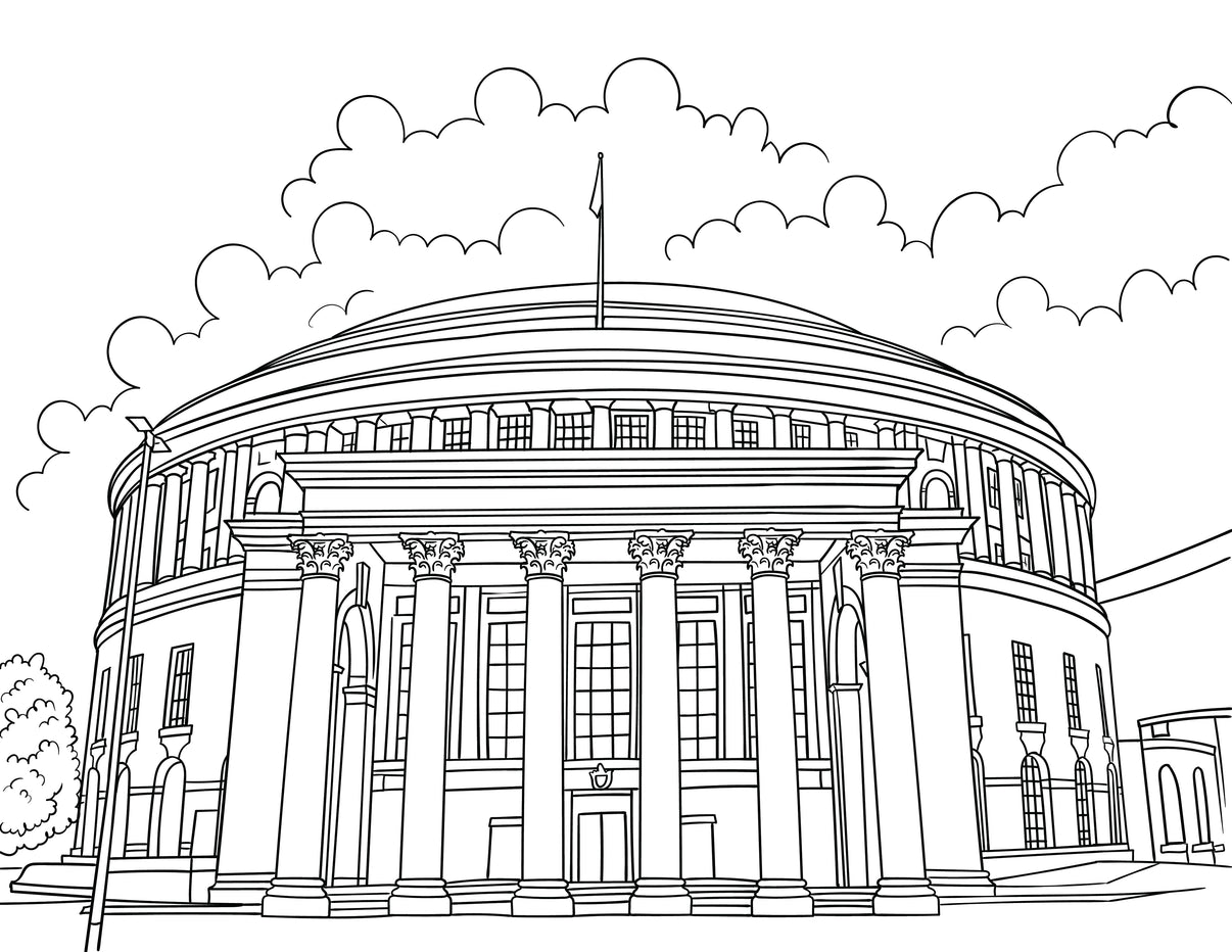 Manchester Colouring Book (A4) – Colour Your Streets