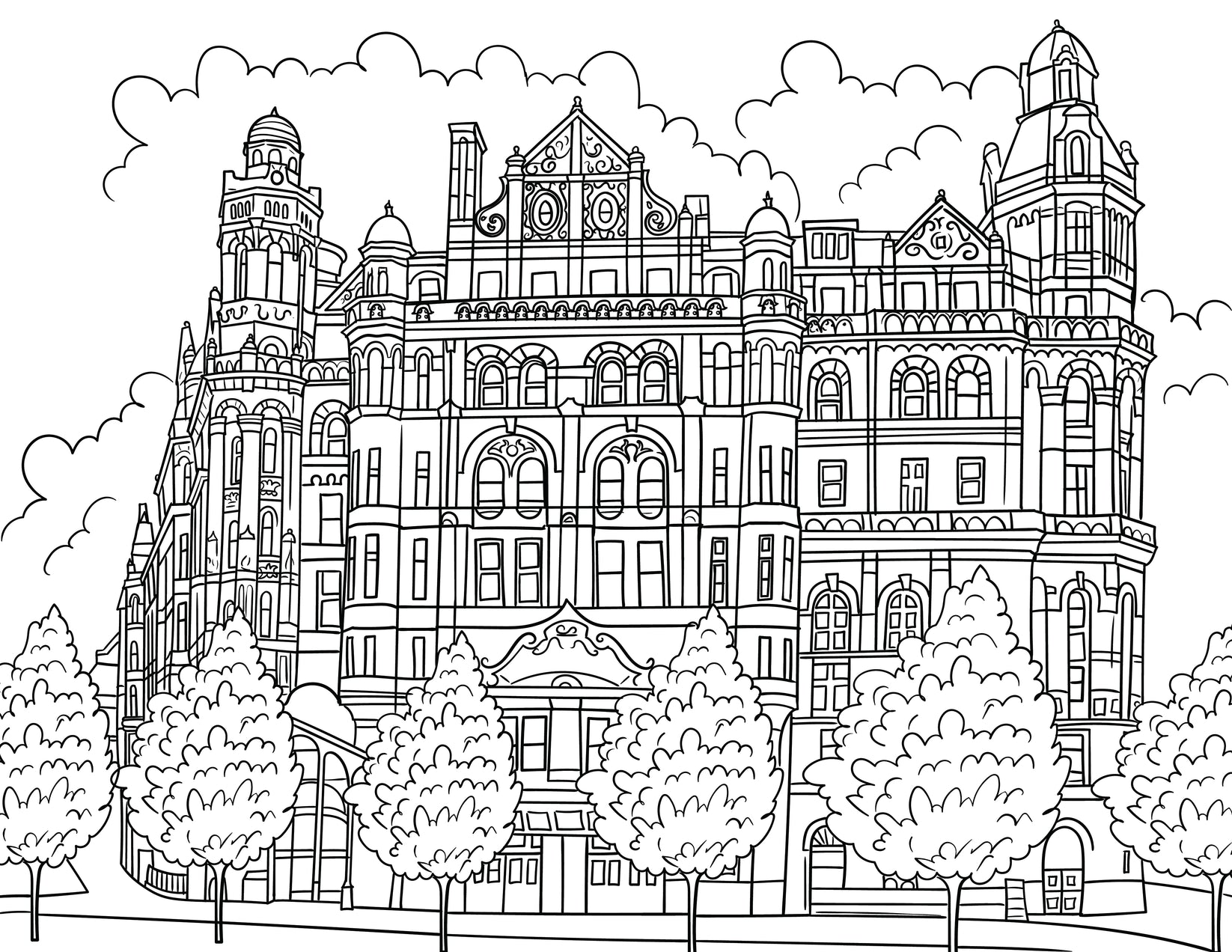 Manchester Colouring Book (A4) – Colour Your Streets