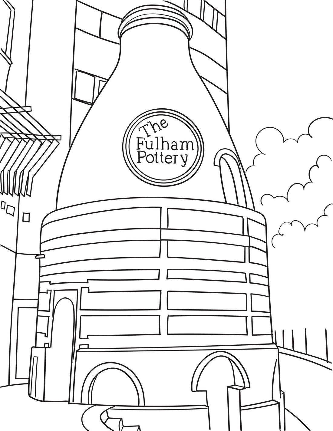 Fulham Colouring Book (A4) – Colour Your Streets