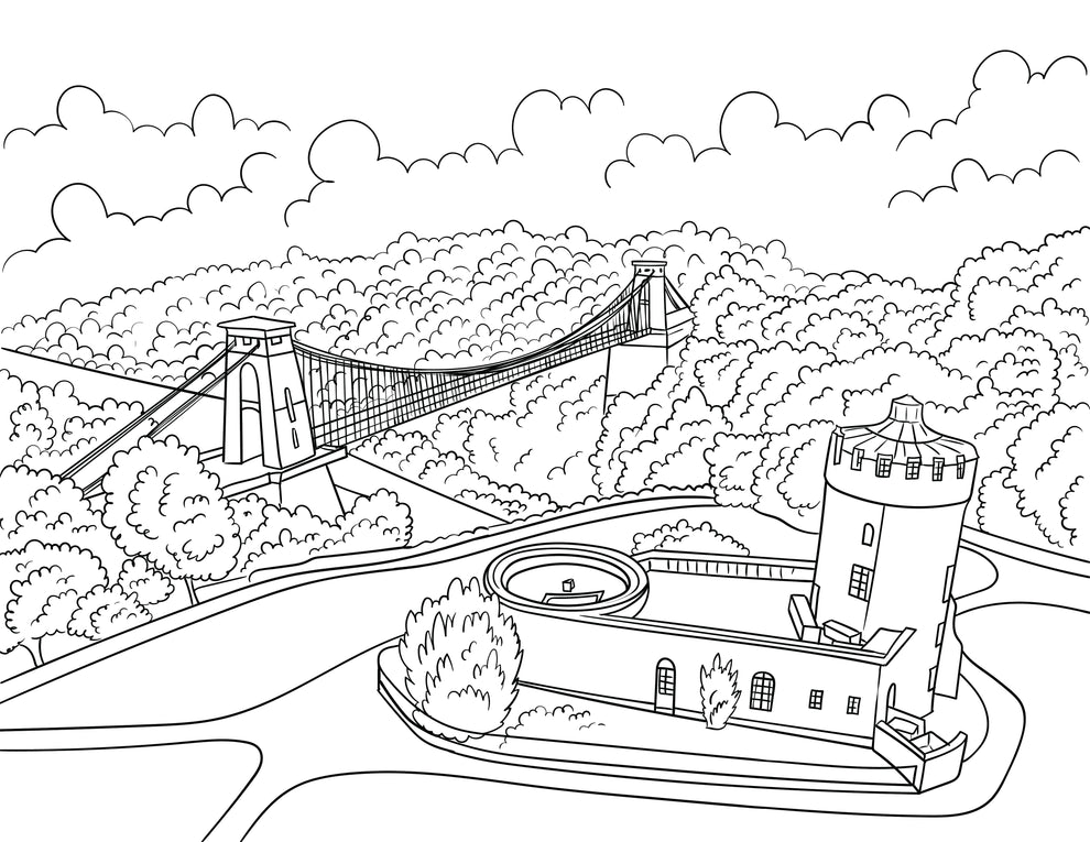 Bristol Colouring Book | Colour in Bristol Landmarks – Colour Your Streets
