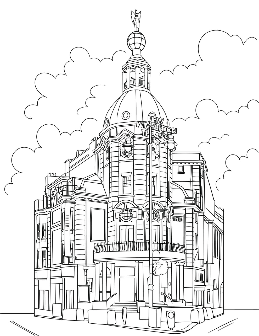 Wimbledon Colouring Book (A4) – Colour Your Streets