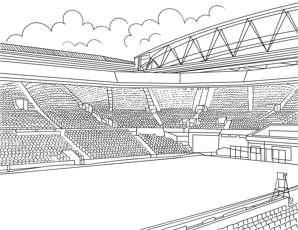 Wimbledon Colouring Book (A4) – Colour Your Streets