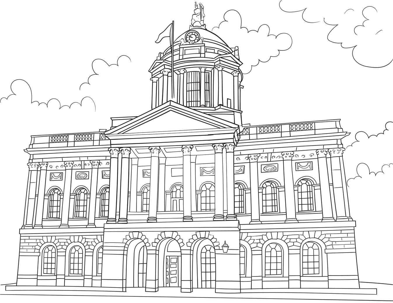 Liverpool Colouring Book | Liverpool Landmarks Colouring Book – Colour ...
