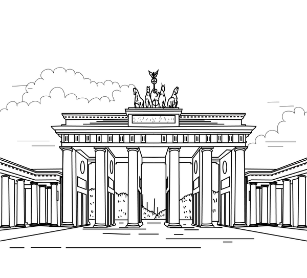 Berlin Colouring Book | Colour in Famous Landmarks in Berlin – Colour ...