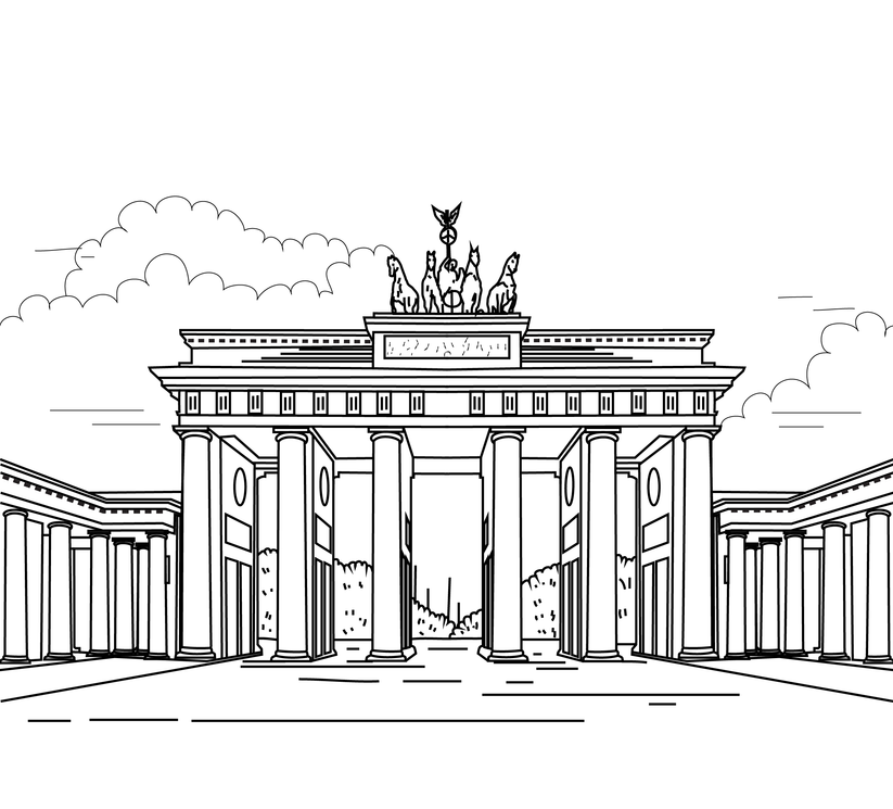 Berlin Colouring Book | Colour in Famous Landmarks in Berlin – Colour ...