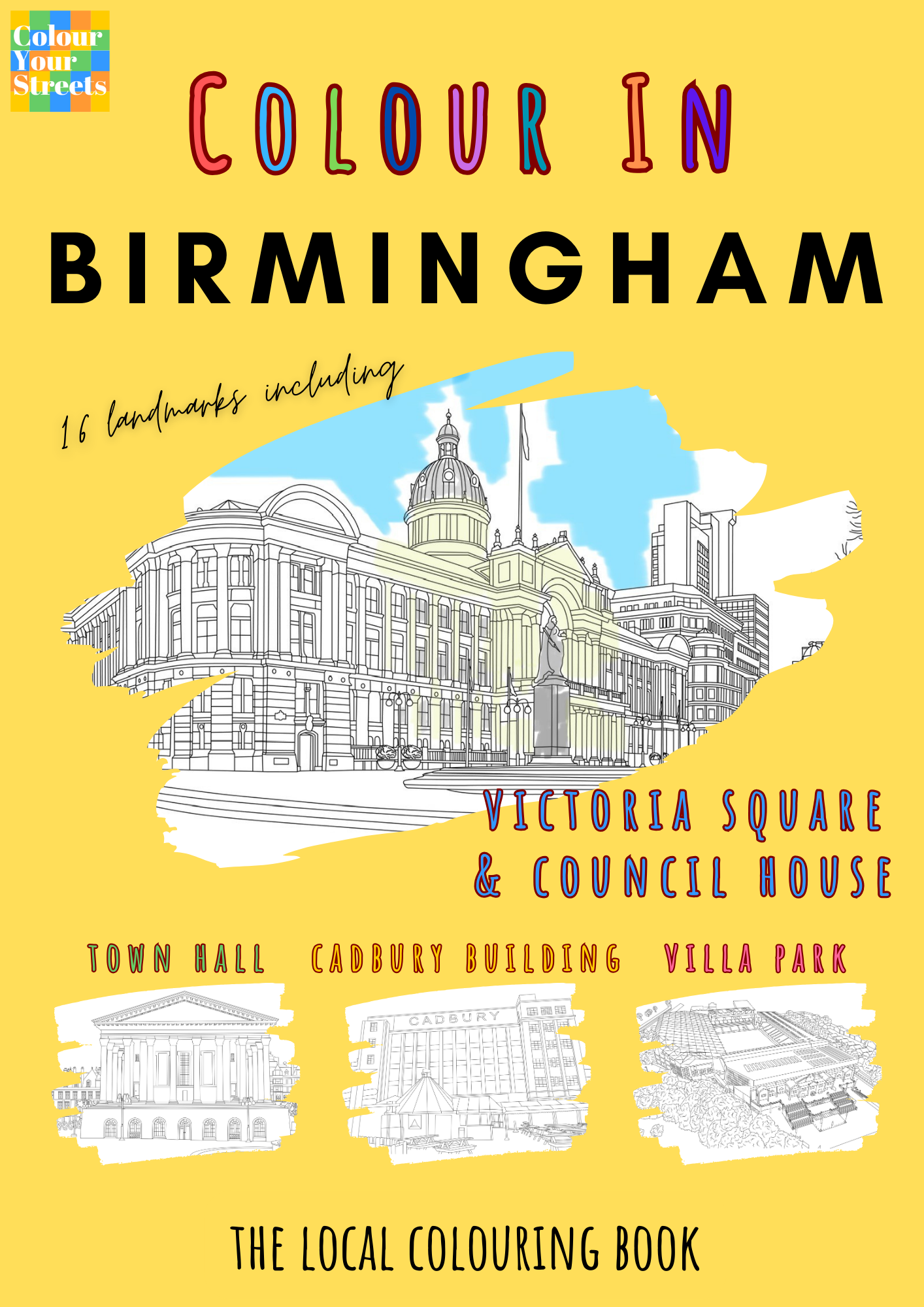 Birmingham Colouring Book (A4) – Colour Your Streets
