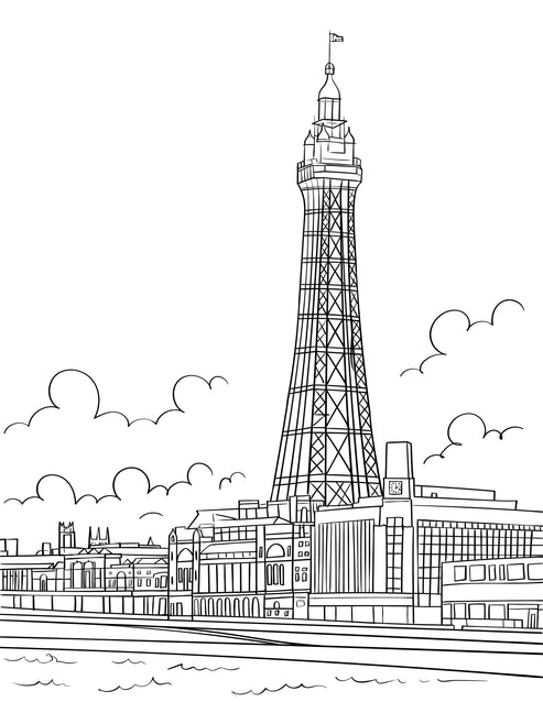 Blackpool Colouring Book | Colour in Blackpool Landmarks – Colour Your ...