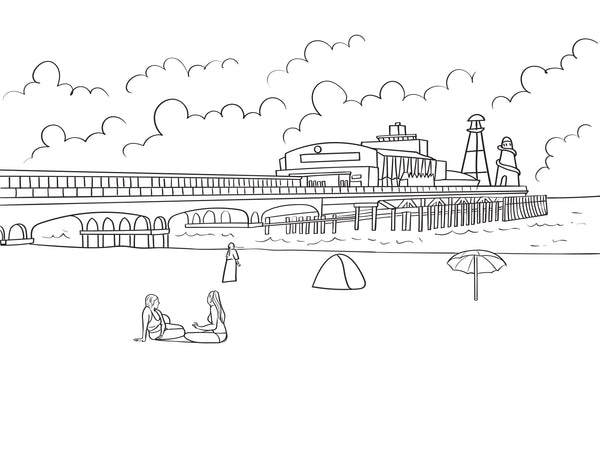 Bournemouth Colouring Book | Colour in Bournemouth Landmarks – Colour ...