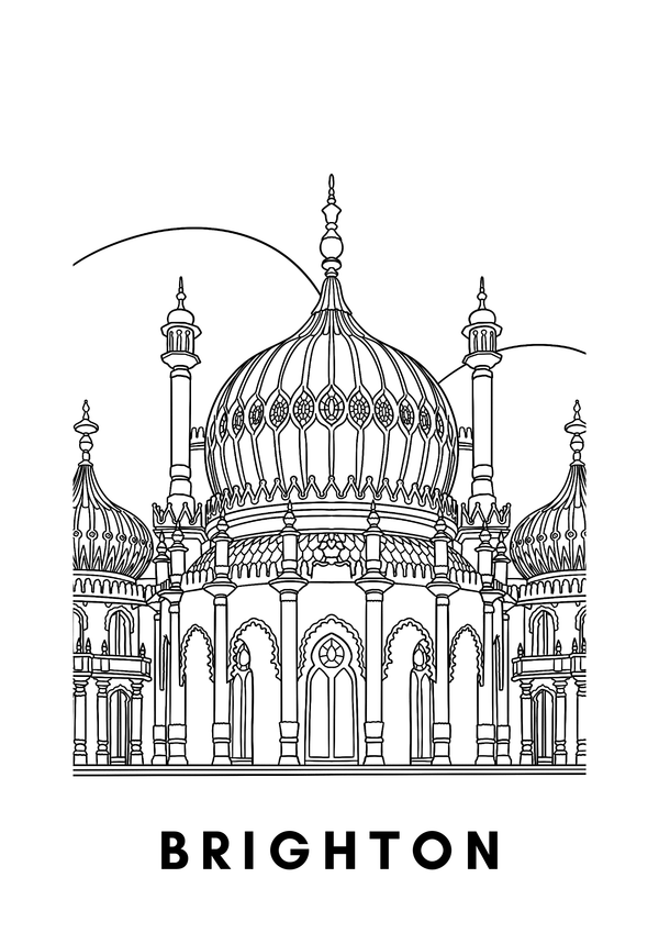 Brighton Wall Art (A4) – Colour Your Streets