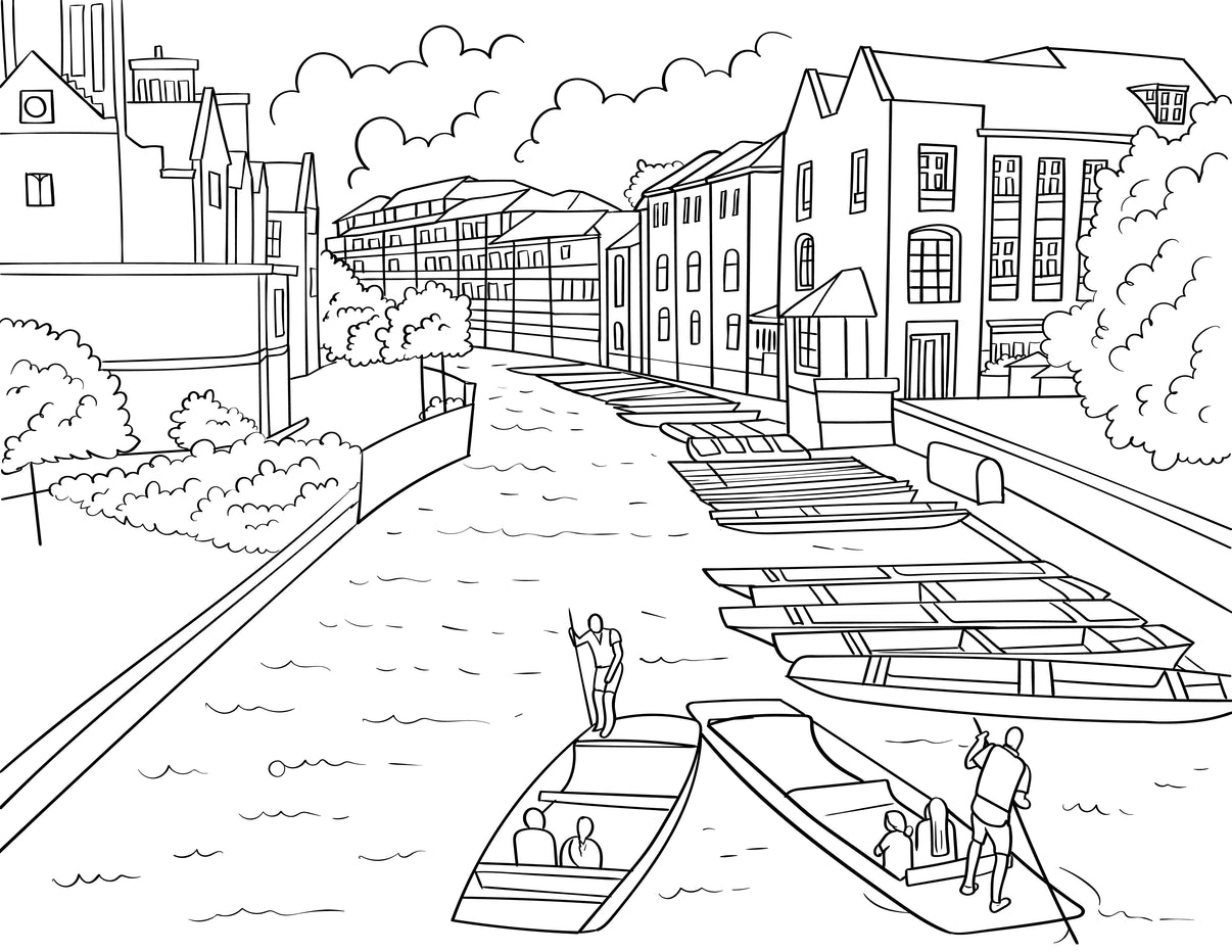 Cambridge Colouring Book | Colour in Cambridge University Library ...