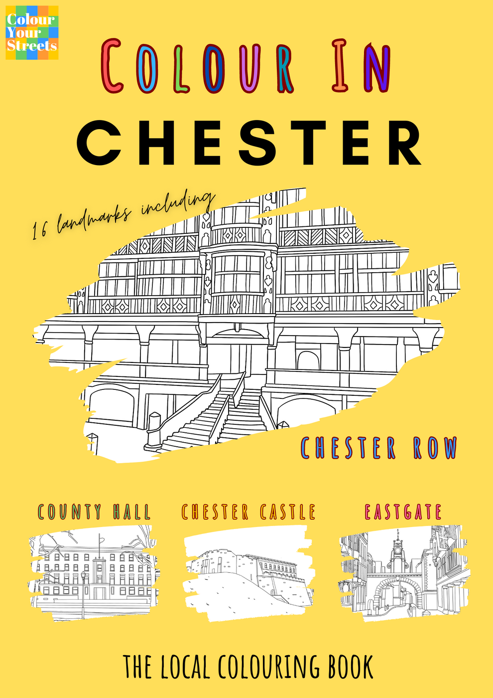 Chester Colouring Book | Colour in Chester County Landmarks – Colour ...