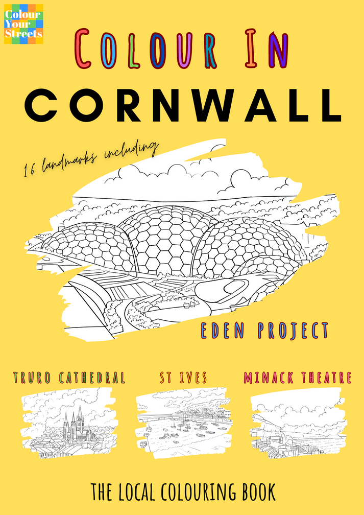 Cornwall Colouring Book (A4) – Colour Your Streets