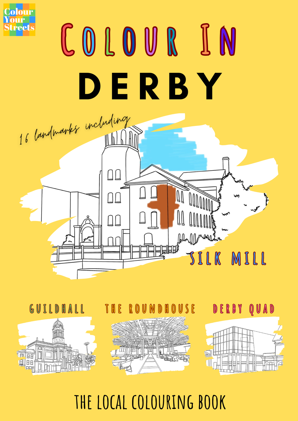 Derby Colouring Book (A4) – Colour Your Streets