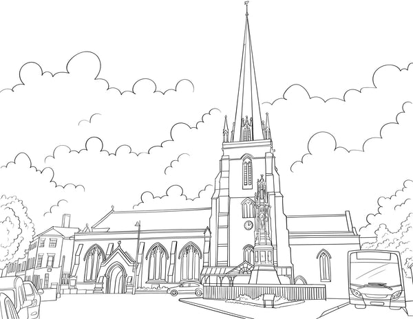 Hereford Colouring Book (A4) – Colour Your Streets