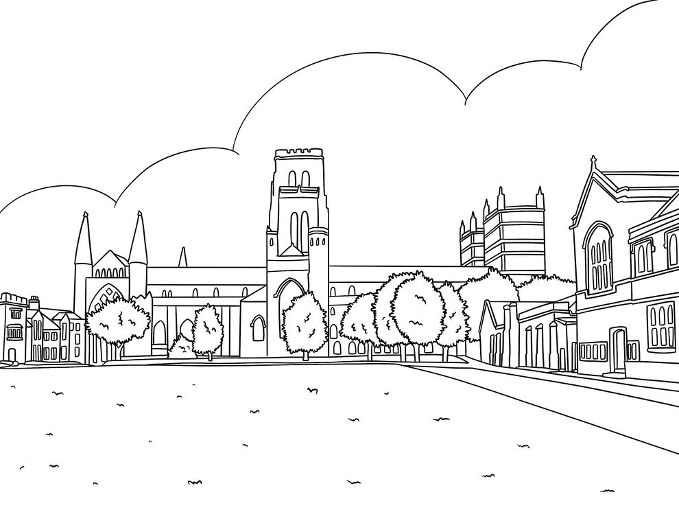 Durham Colouring Book (A4) – Colour Your Streets