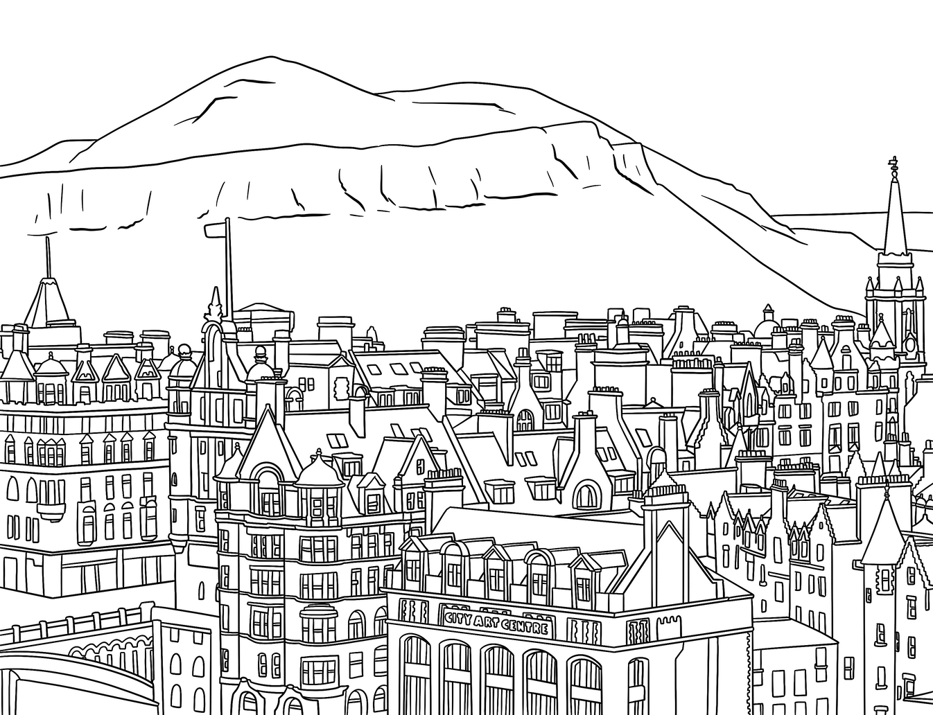 Edingburgh Colouring Book | Adult Colouring Books Edinburgh – Colour ...