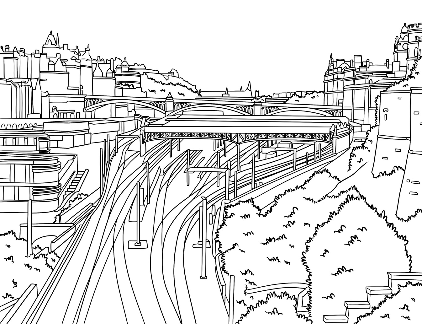 Edingburgh Colouring Book | Adult Colouring Books Edinburgh – Colour ...