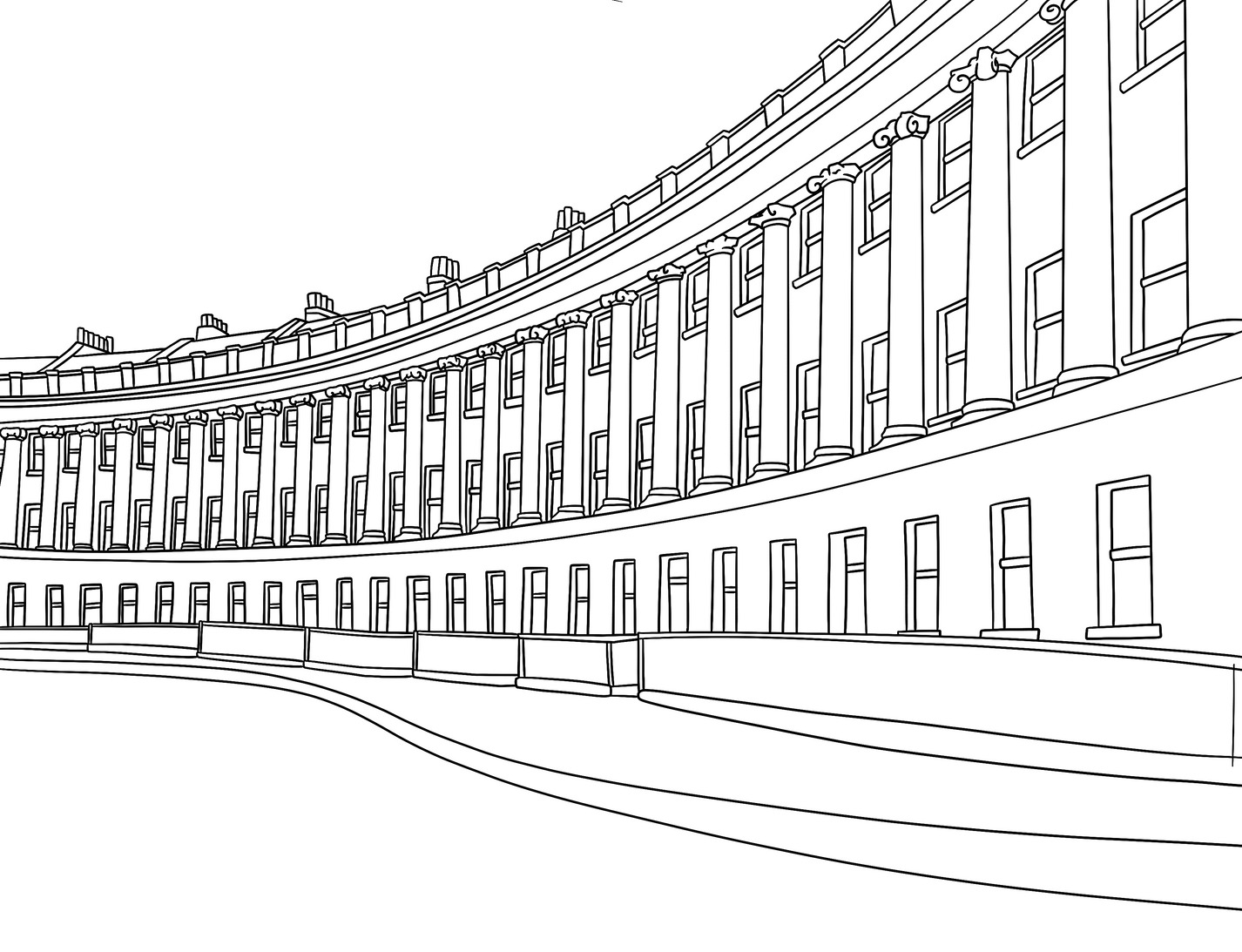 Bath Colouring Book | Colour in Famous Landmarks in Bath – Colour Your ...