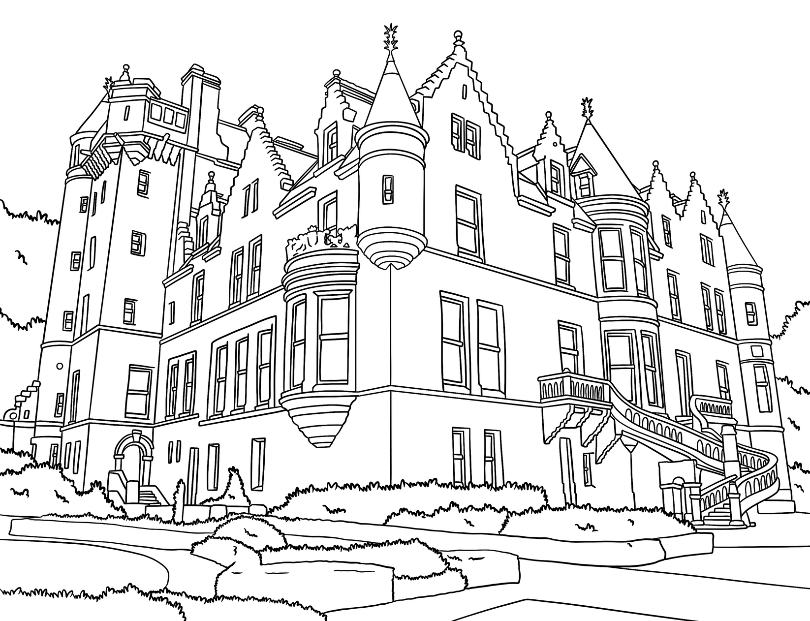 Belfast Colouring Book | Colour in the Belfast Castle – Colour Your Streets