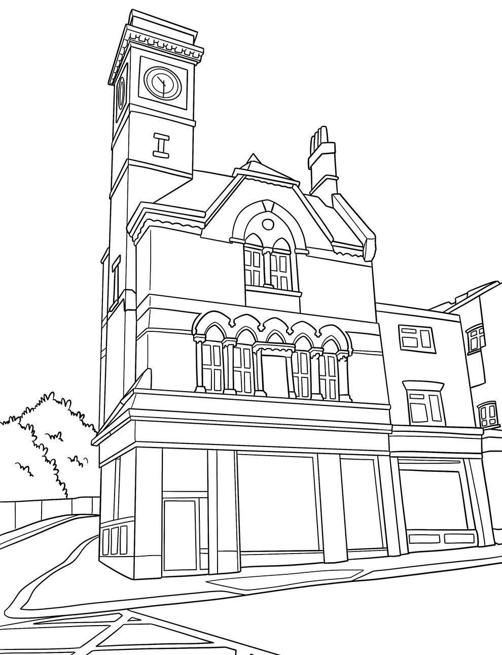 Hampstead Colouring Book (A4) – Colour Your Streets