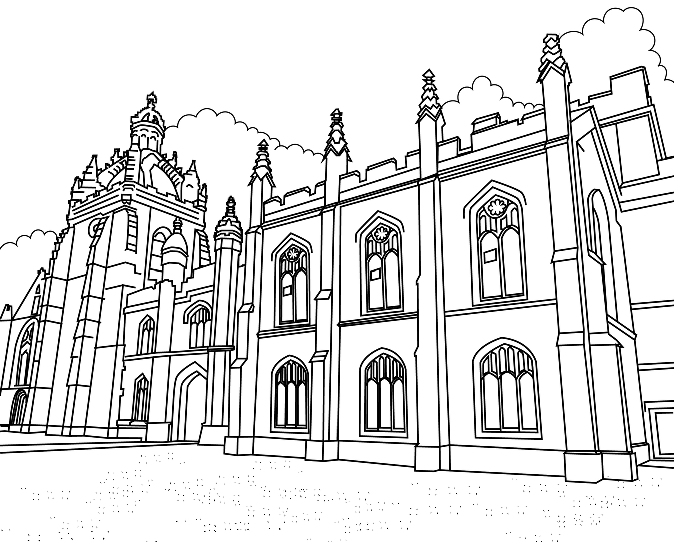 Aberdeen Colouring Book | Colour in Aberdeen Art Gallery – Colour Your ...