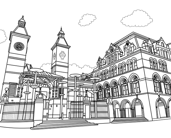 London Stations Colouring Book (A4) – Colour Your Streets