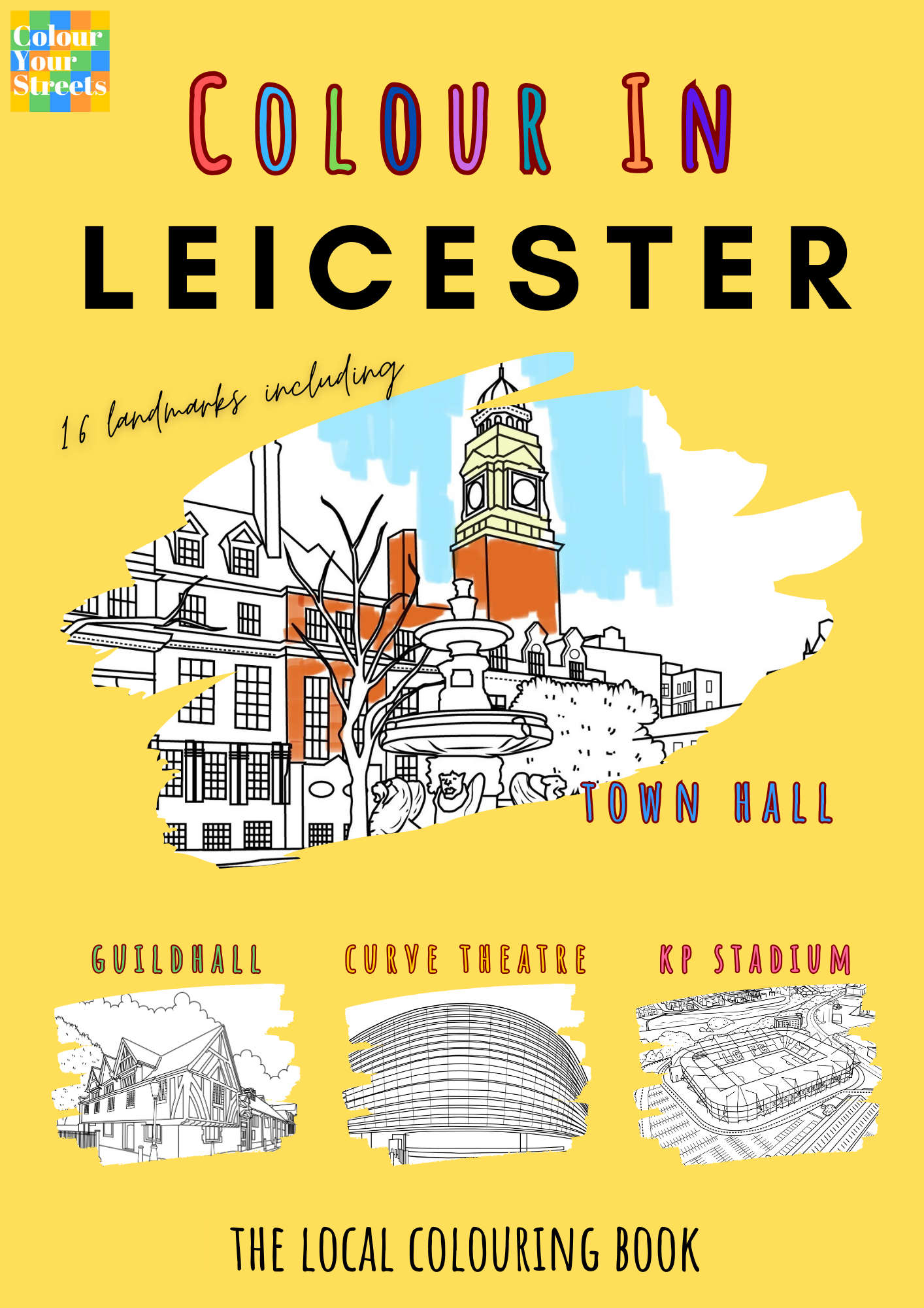 Leicester Colouring Book (A4) – Colour Your Streets