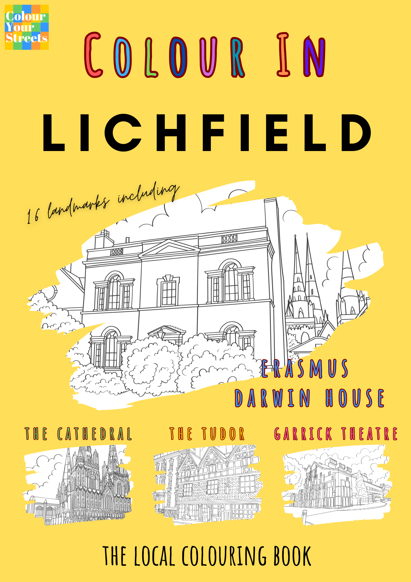 Lichfield Colouring Book (A4) | Colour Your Streets