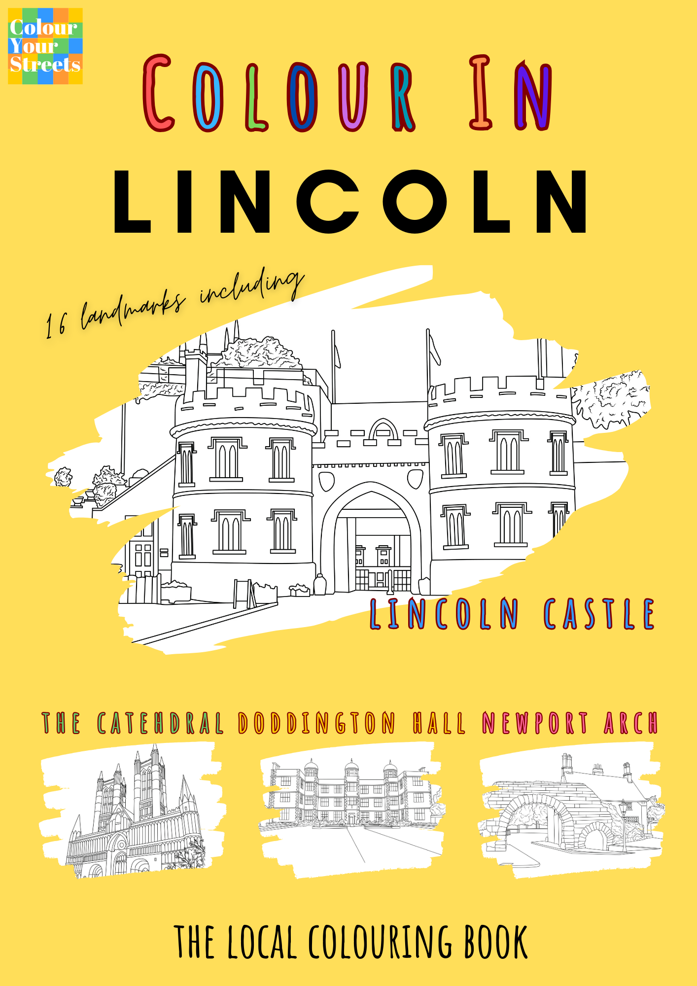 Lincoln Colouring Book (A4) – Colour Your Streets