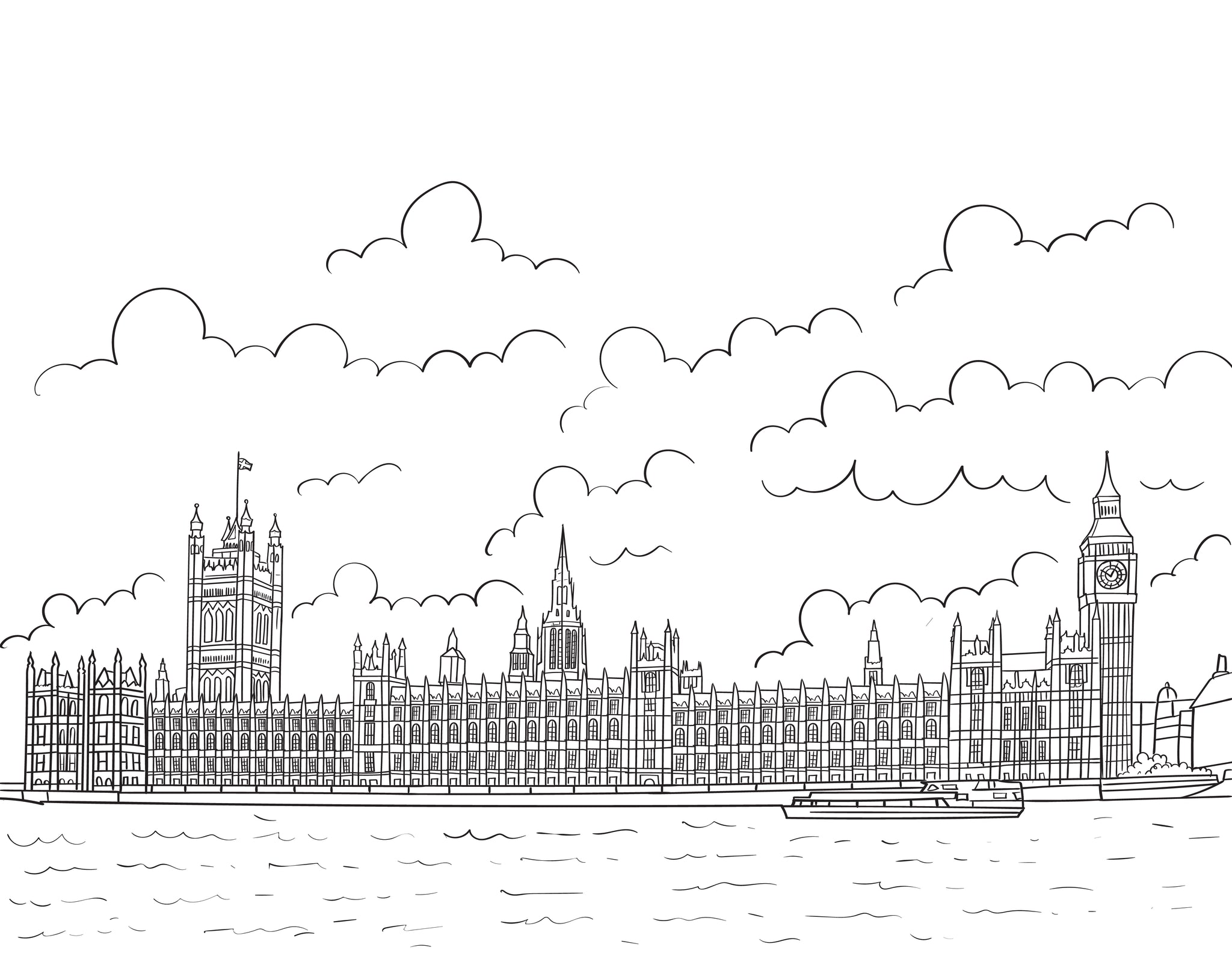 London Colouring in Book | London Landmarks Colouring Book – Colour ...