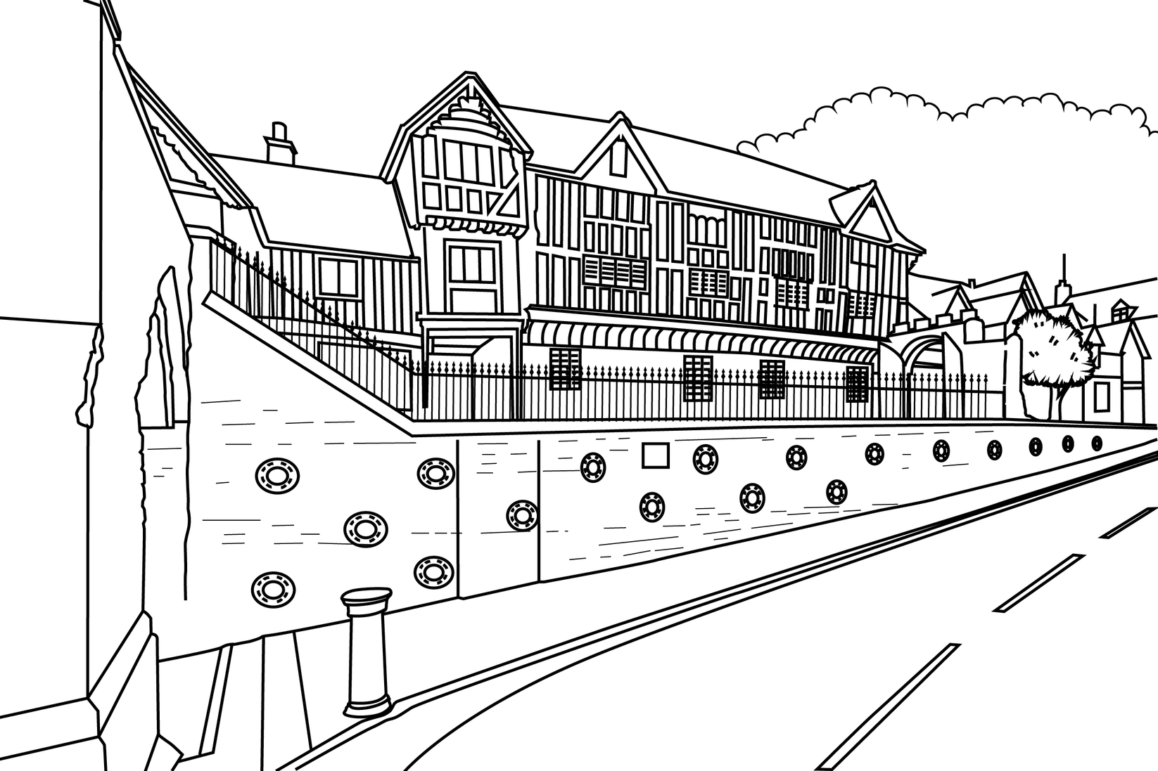Warwick Colouring Book (A4) – Colour Your Streets