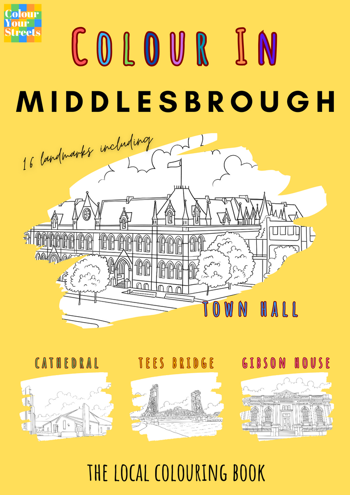 Middlesbrough Colouring Book (A4) – Colour Your Streets