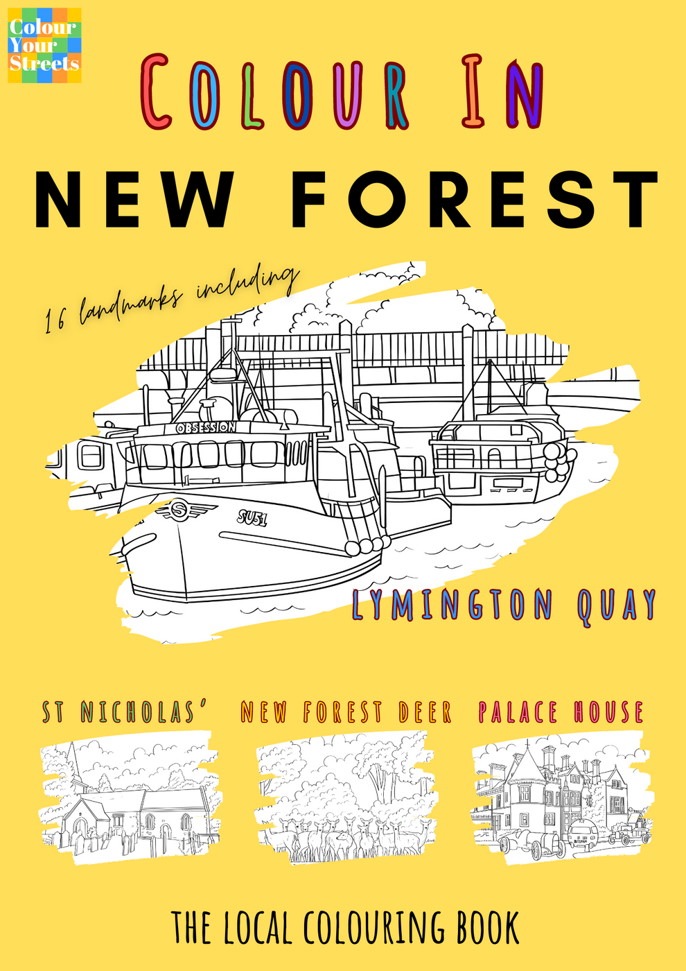New Forest Colouring Book (A4) – Colour Your Streets