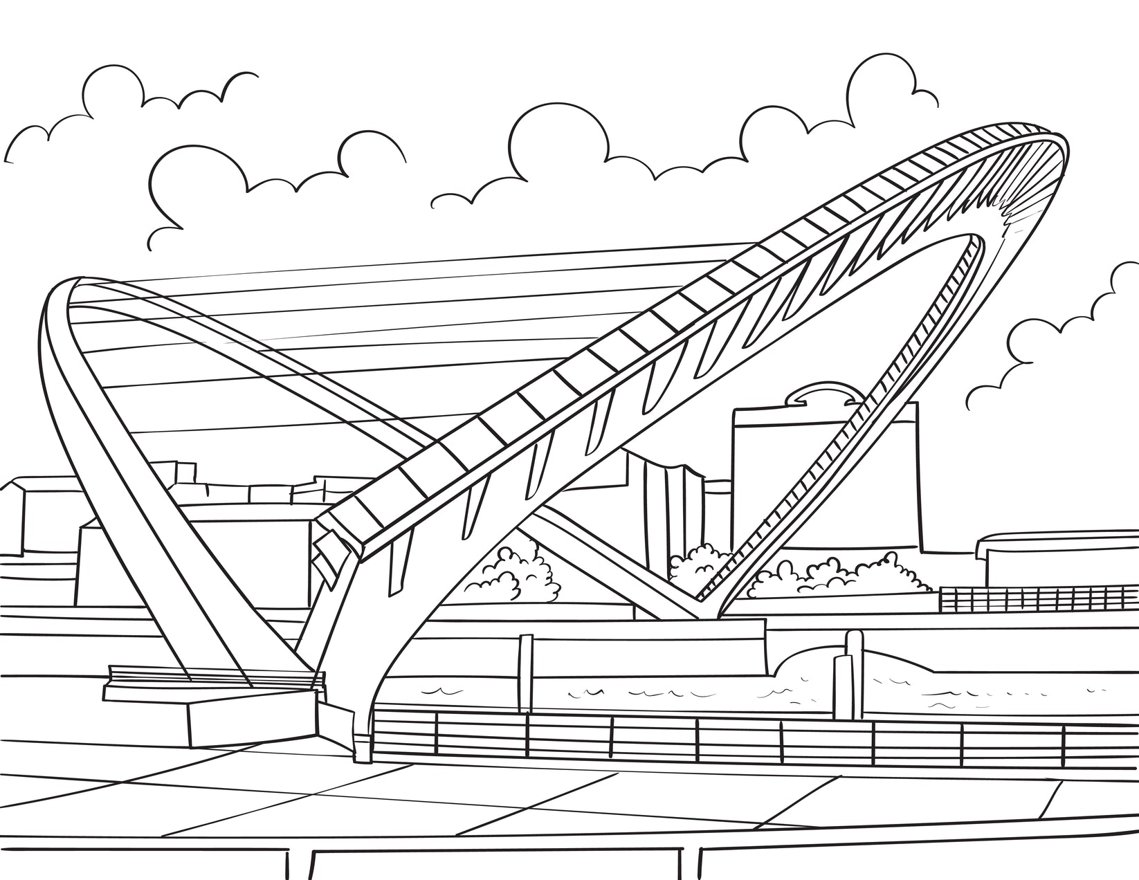 Newcastle Colouring Book (A4) – Colour Your Streets