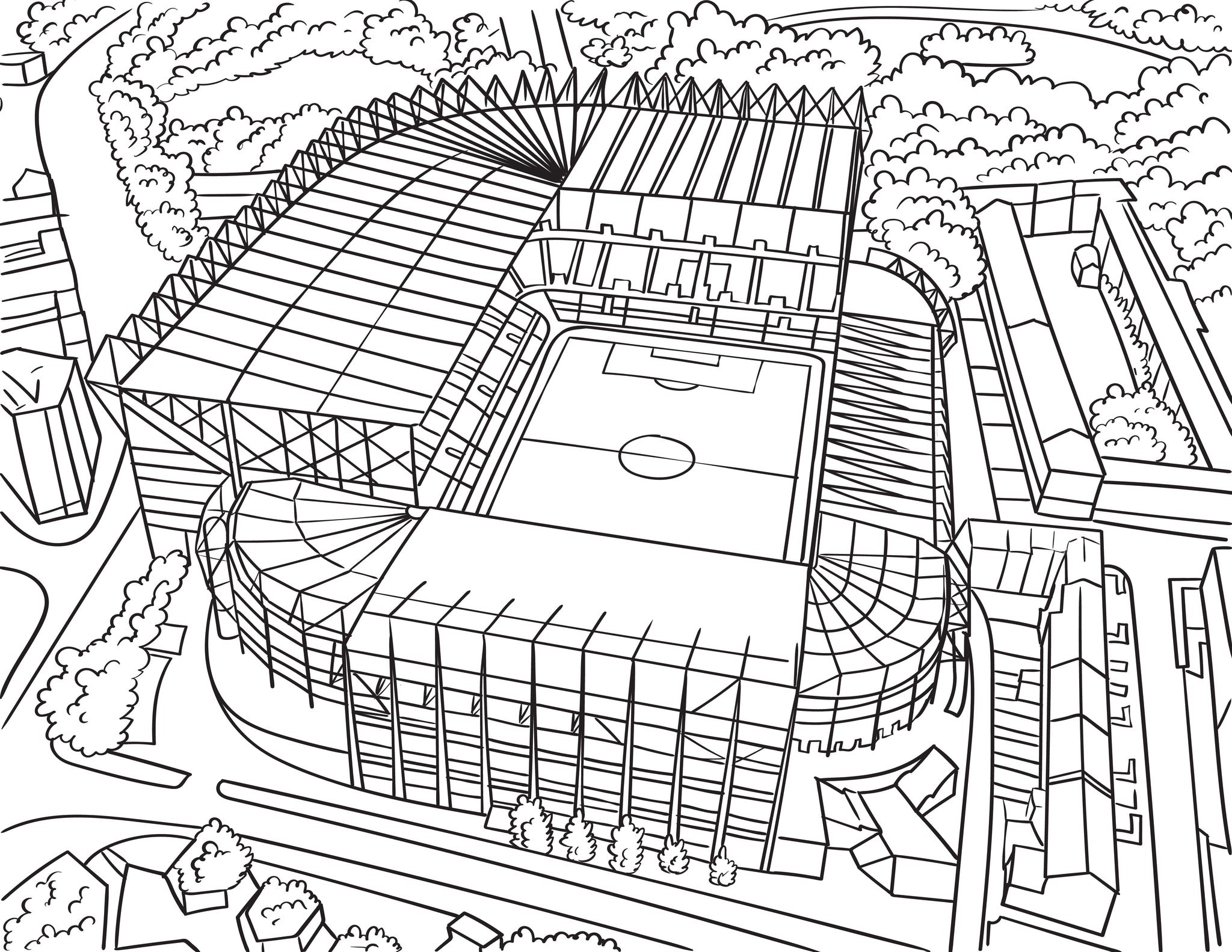 Newcastle Colouring Book (A4) – Colour Your Streets