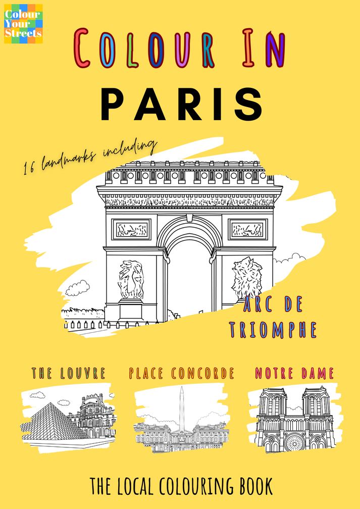 Paris Colouring Book (A4) – Colour Your Streets