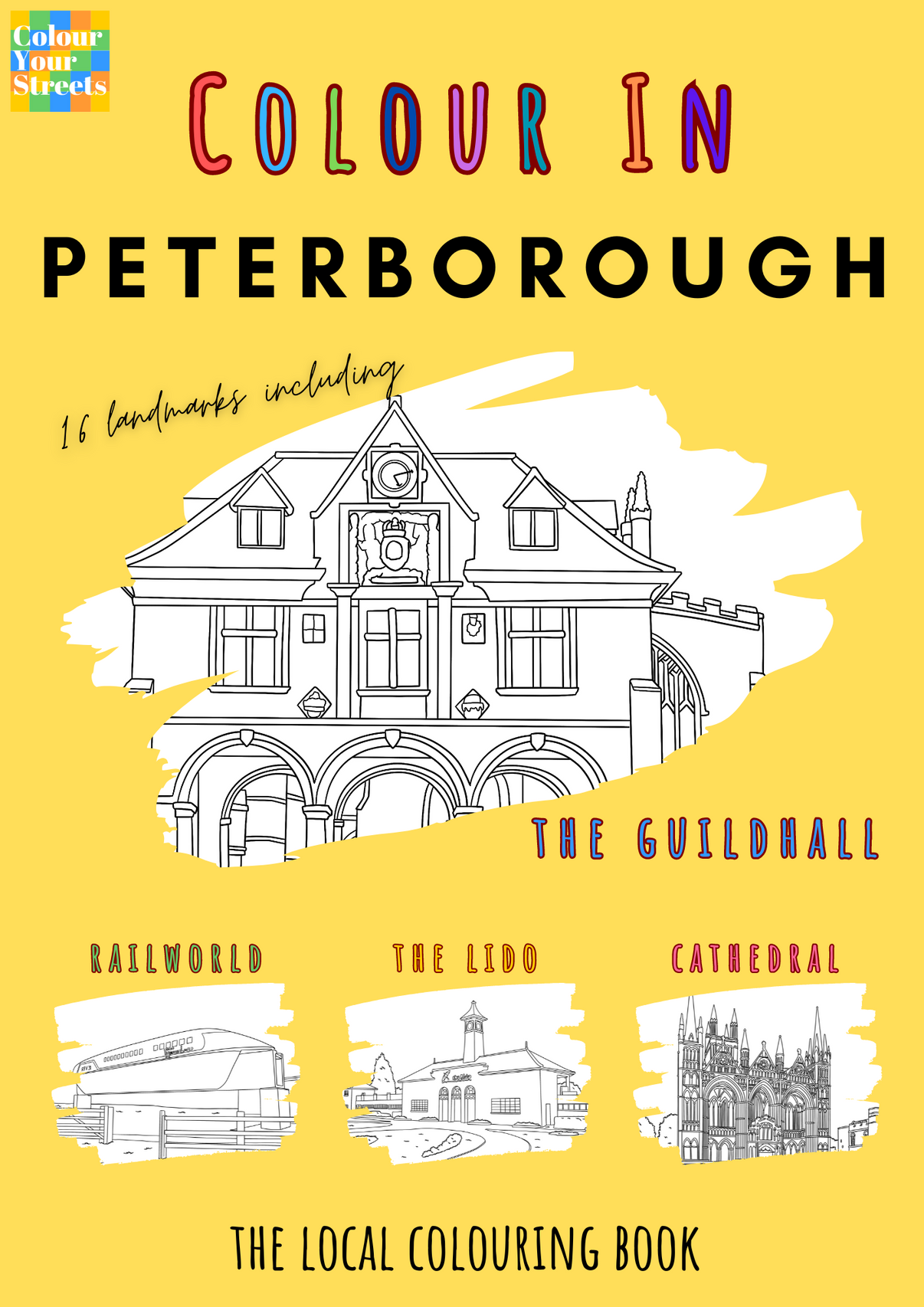Peterborough Colouring Book | Colour in Peterborough Landmarks – Colour ...