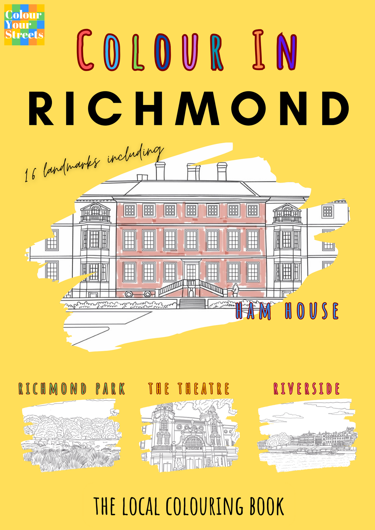 Richmond Colouring Book (A4) – Colour Your Streets
