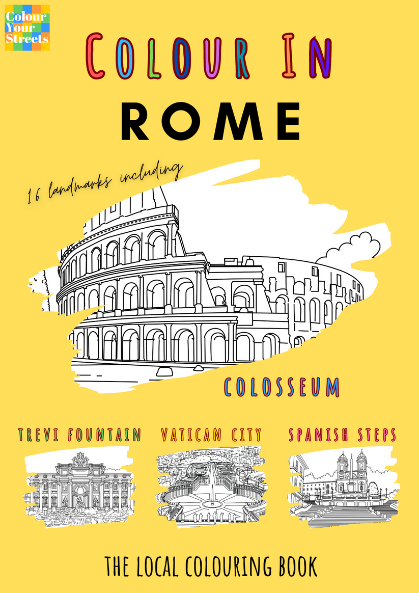 Rome Colouring Book (A4) – Colour Your Streets