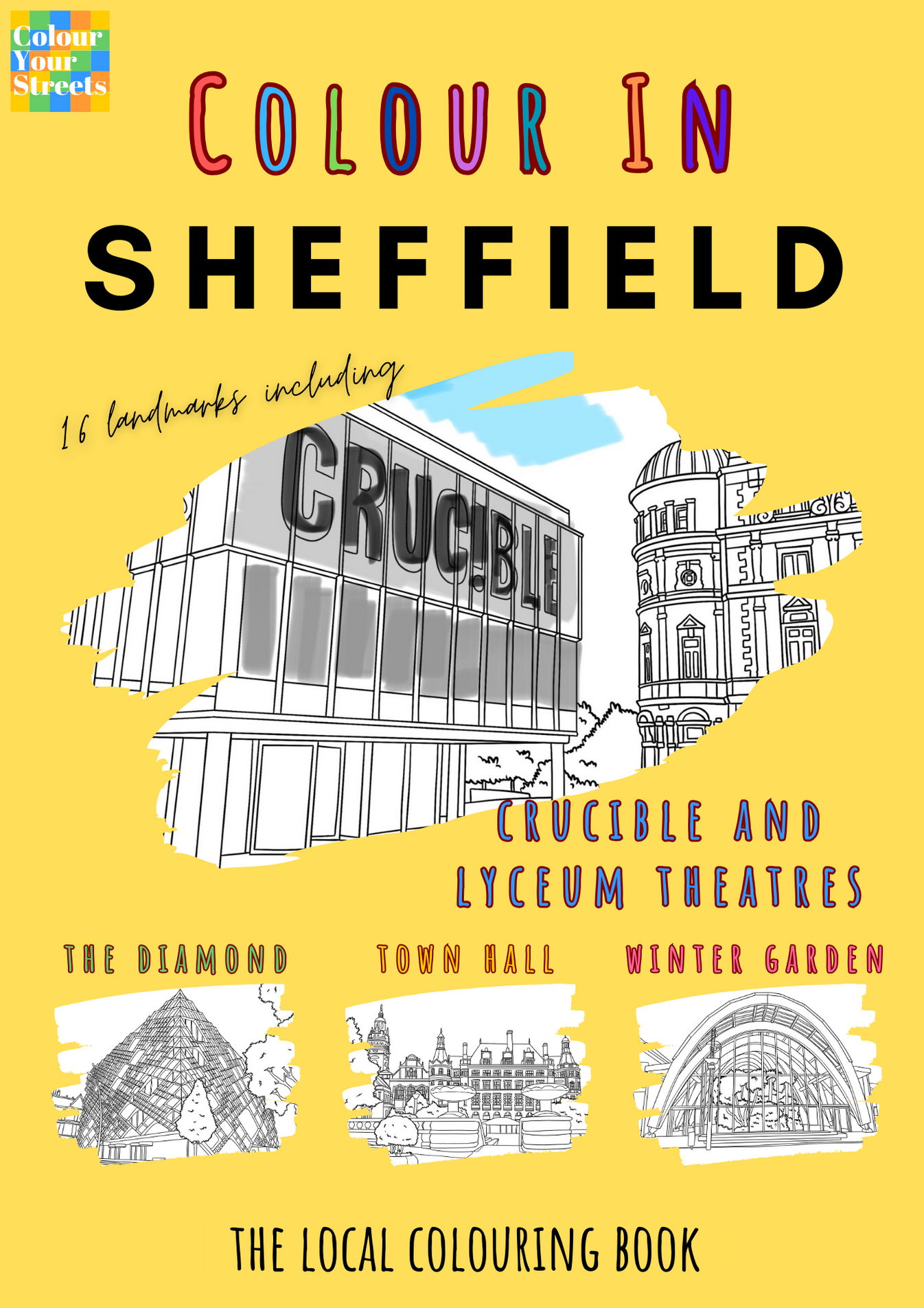 Sheffield Colouring Book (A4) – Colour Your Streets