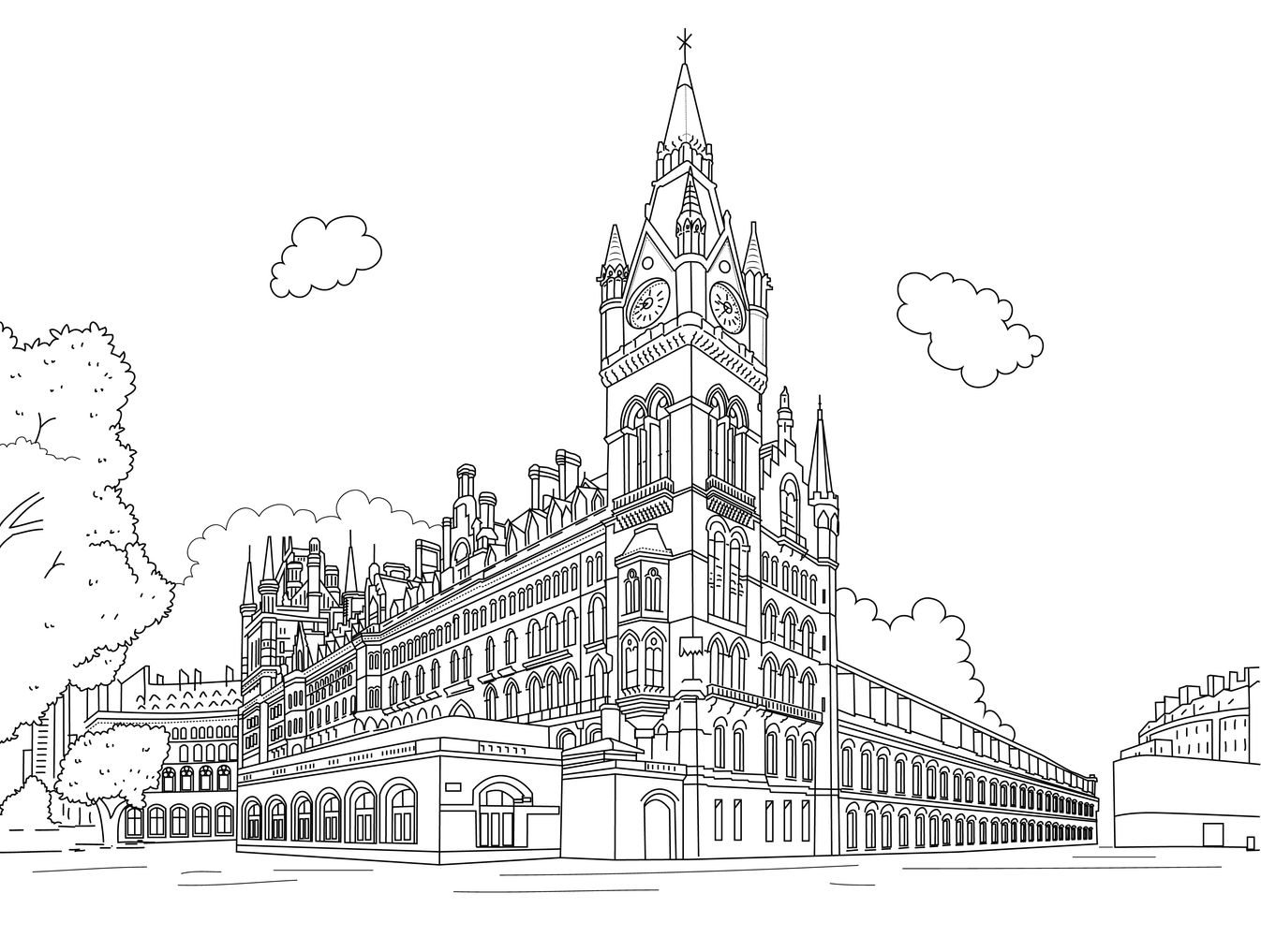 London Stations Colouring Book (A4) – Colour Your Streets