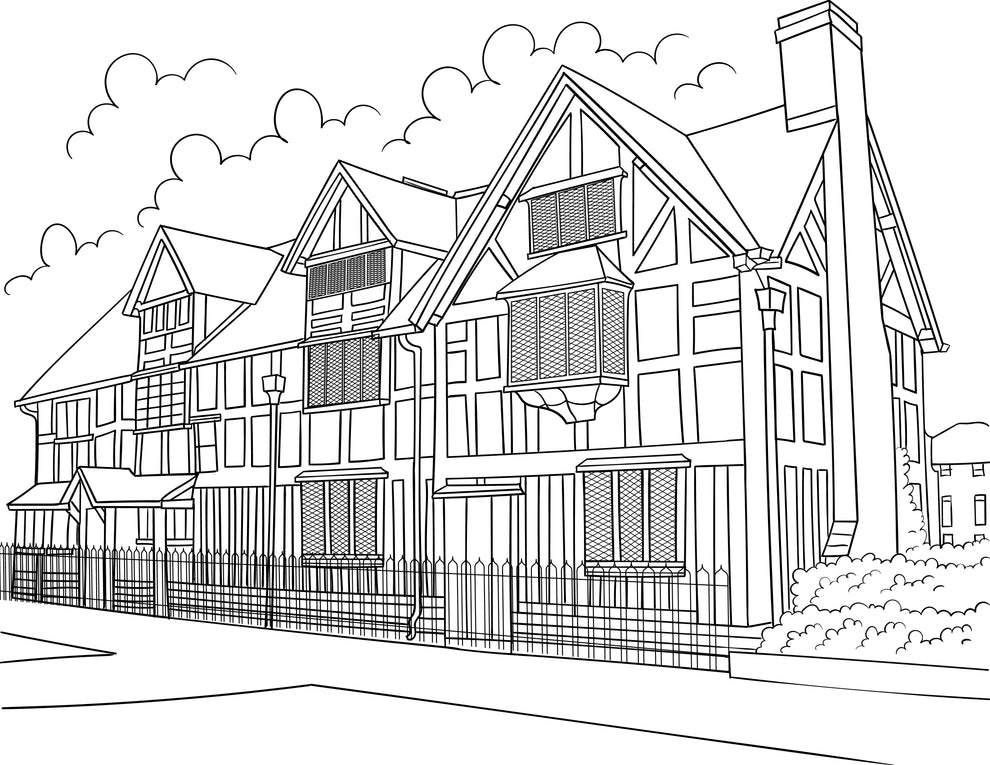 Stratford-upon-Avon Colouring Book (A4) – Colour Your Streets