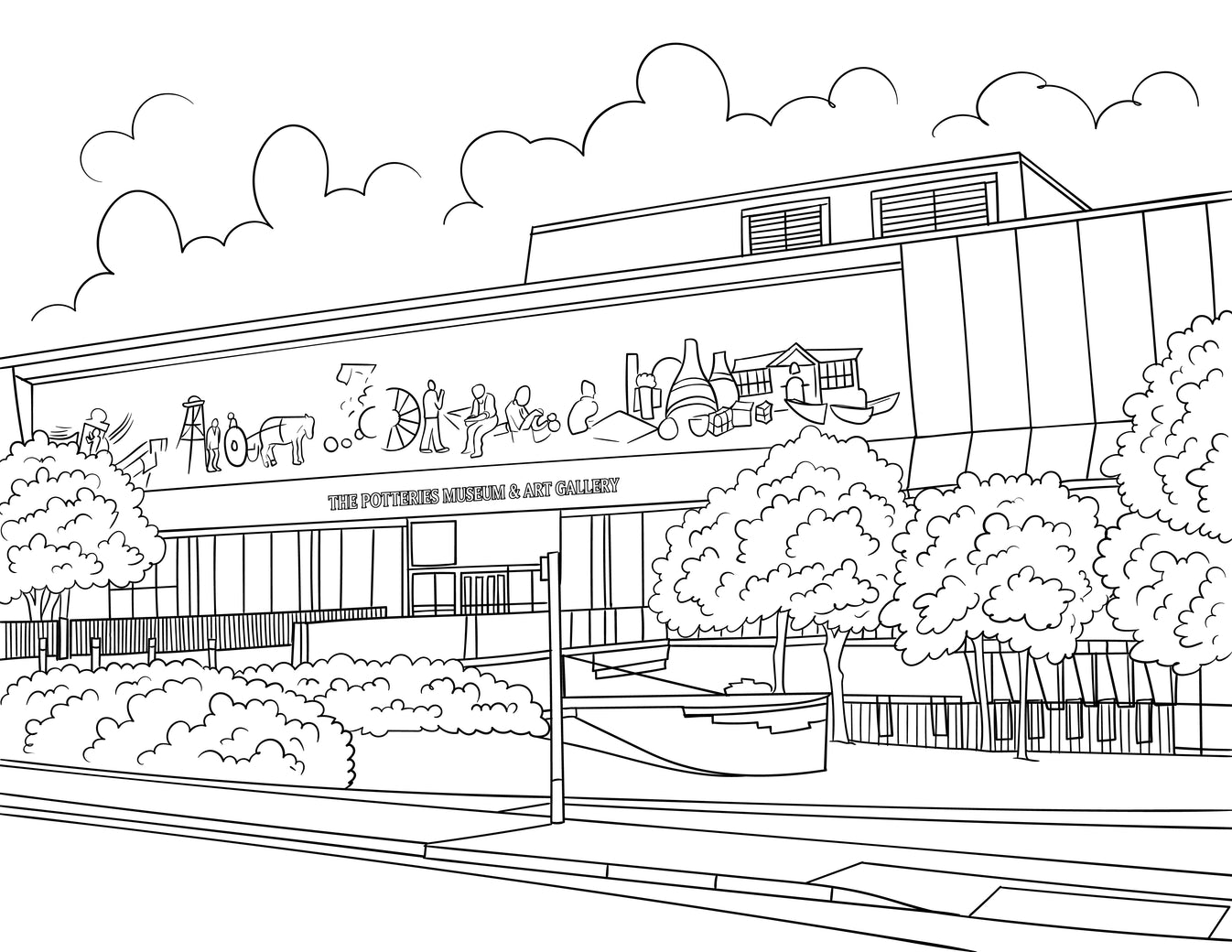 Stoke On Trent Colouring Book (A4) – Colour Your Streets