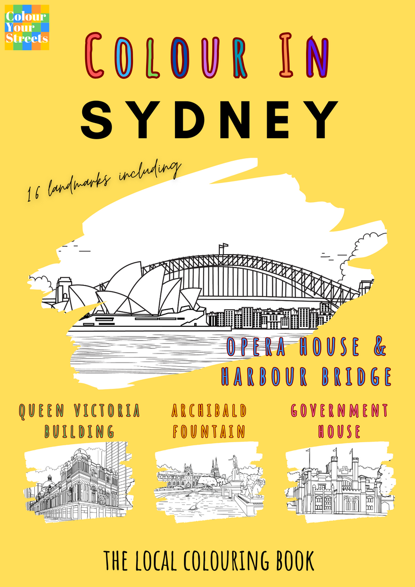 Sydney Colouring Book (A4) – Colour Your Streets
