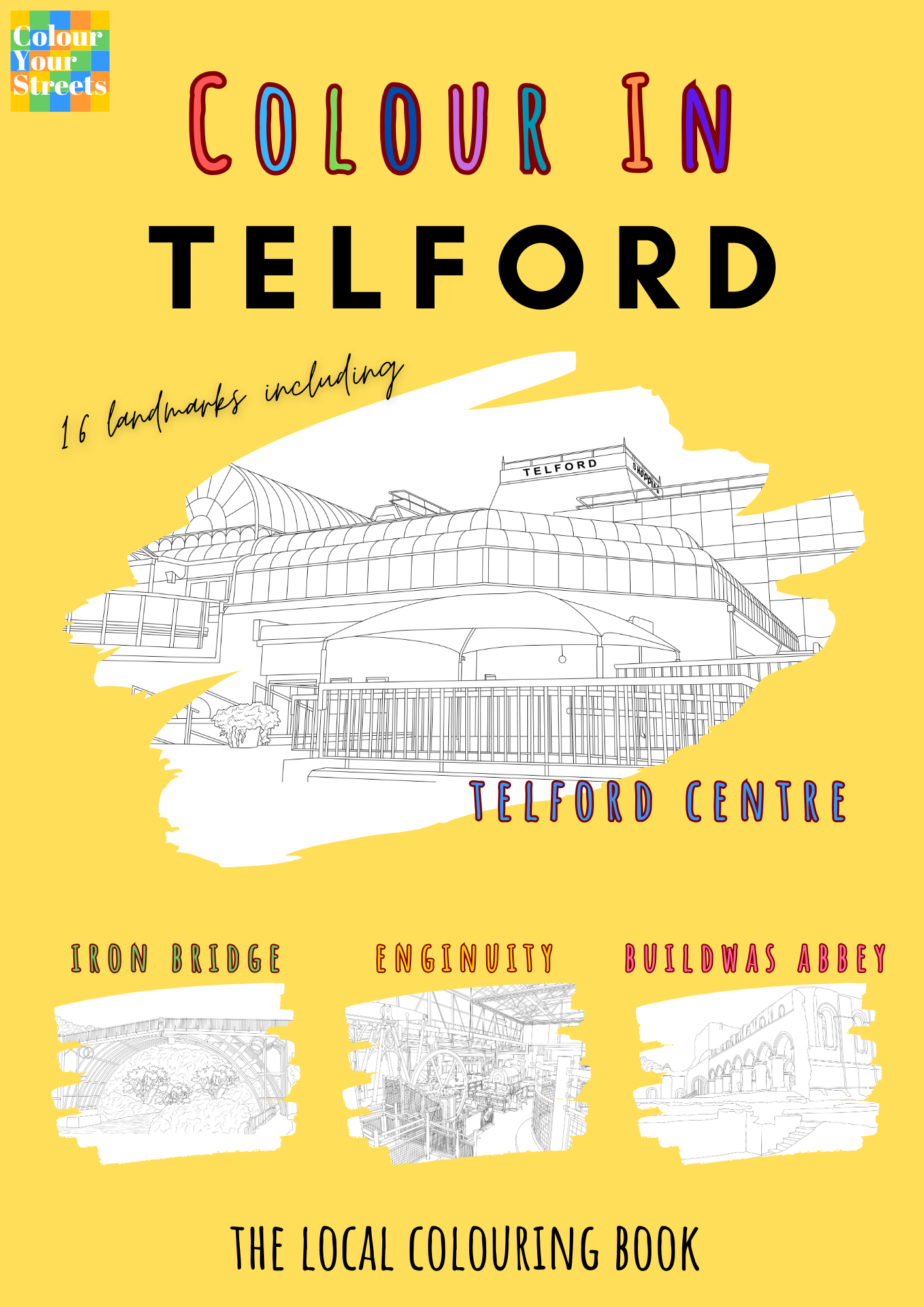 Telford Colouring Book (A4) – Colour Your Streets