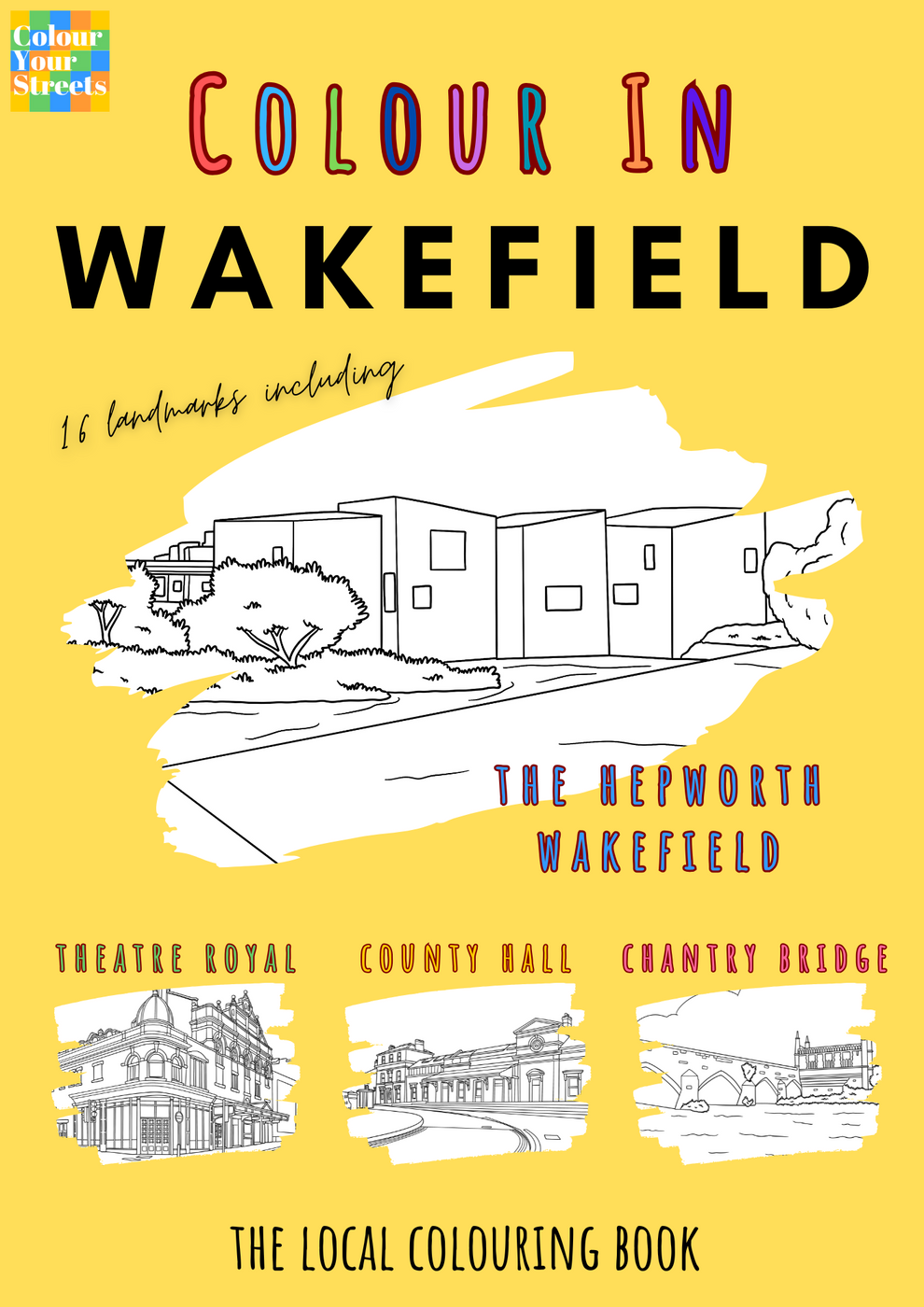 Wakefield Colouring Book (A4) – Colour Your Streets