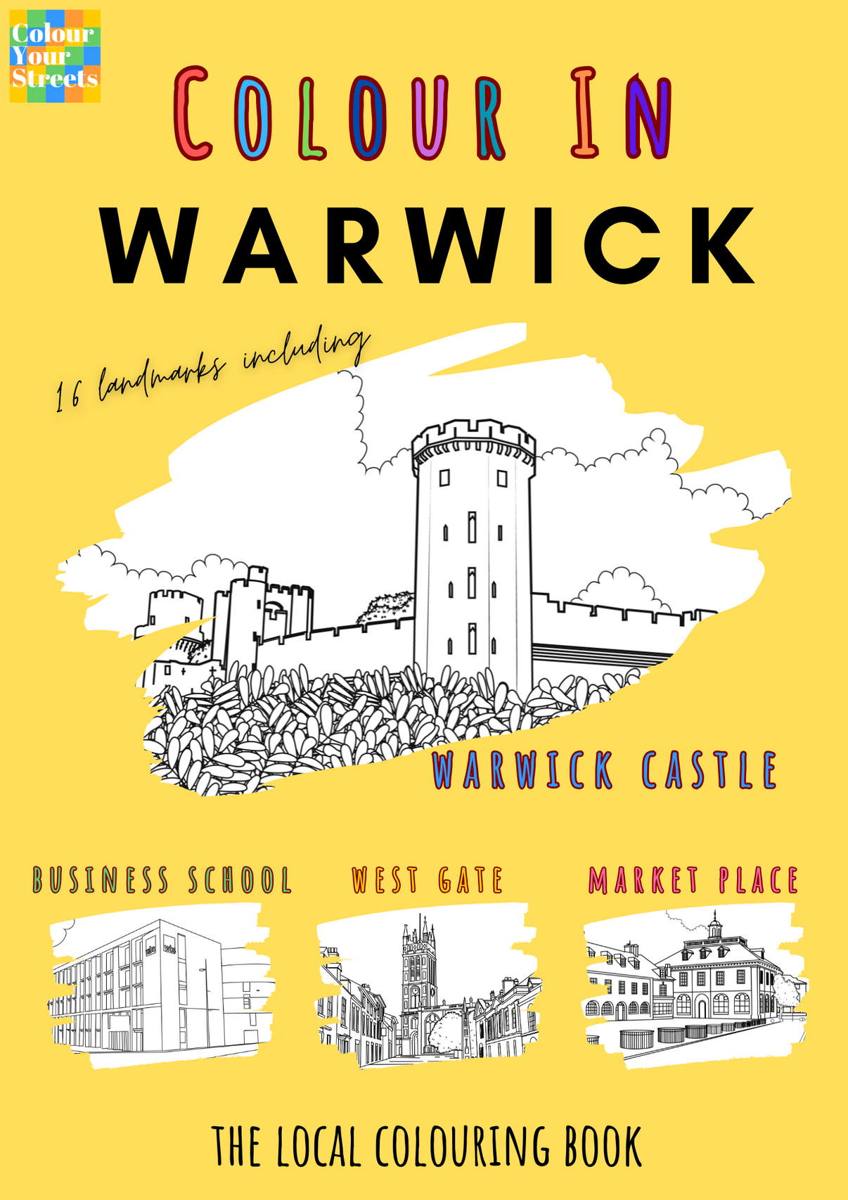 Warwick Colouring Book (A4) – Colour Your Streets