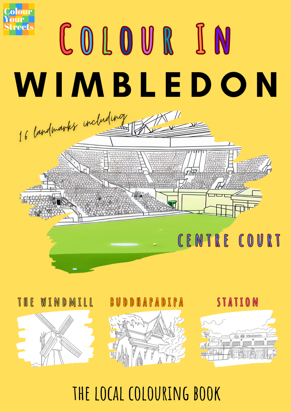 Wimbledon Colouring Book (A4) – Colour Your Streets