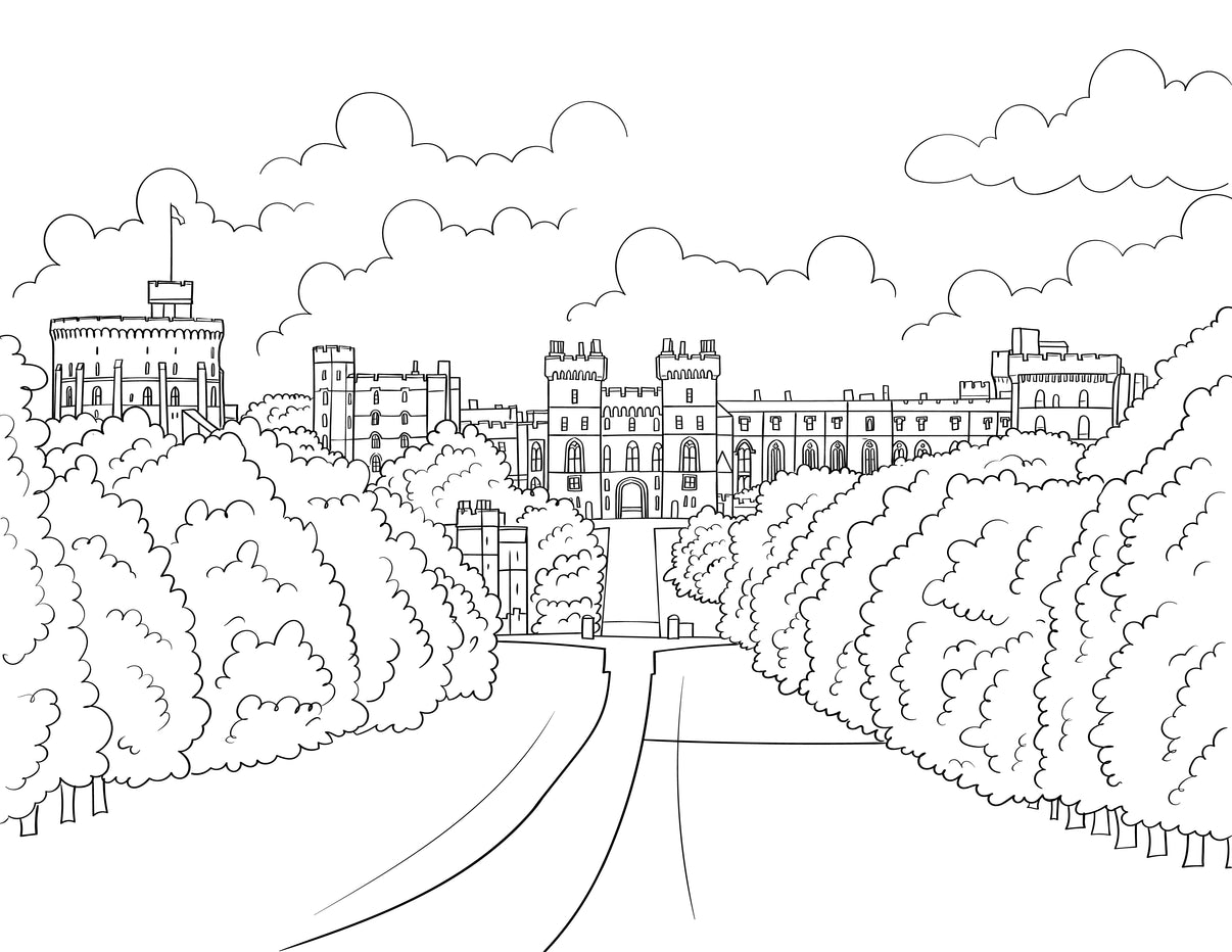 Windsor Colouring Book (A4) – Colour Your Streets