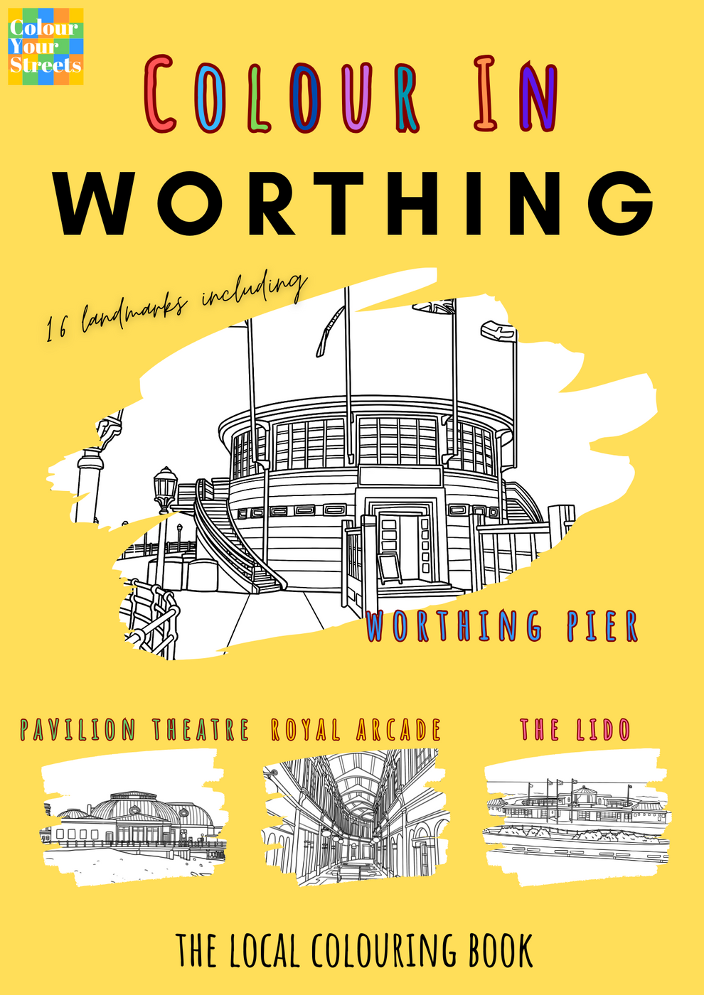Worthing Colouring Book (A4) – Colour Your Streets